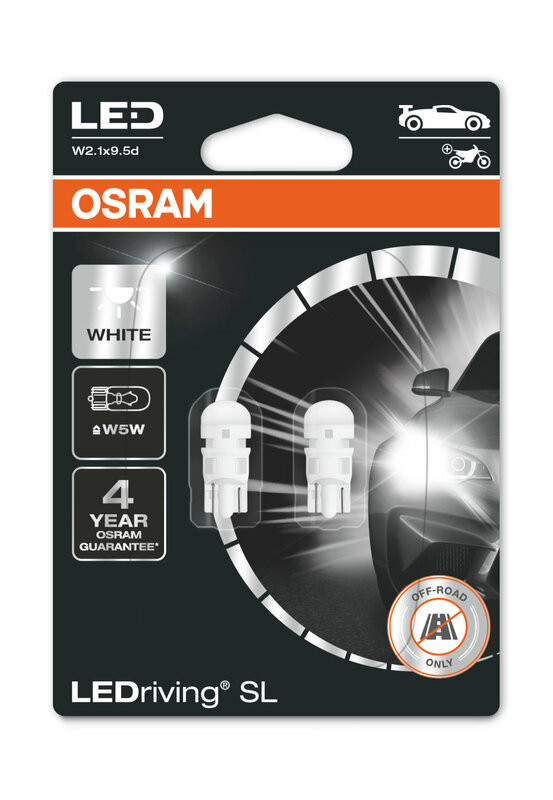 OSRAM Blister 2 LED RETROFIT LEDRIVING W5W 12V 0 8W LED Motorcycle ...