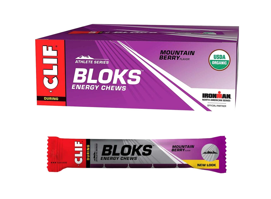CLIF Boîte de 18 paquets de gummies énergisants à la mûre pour sportifs ...