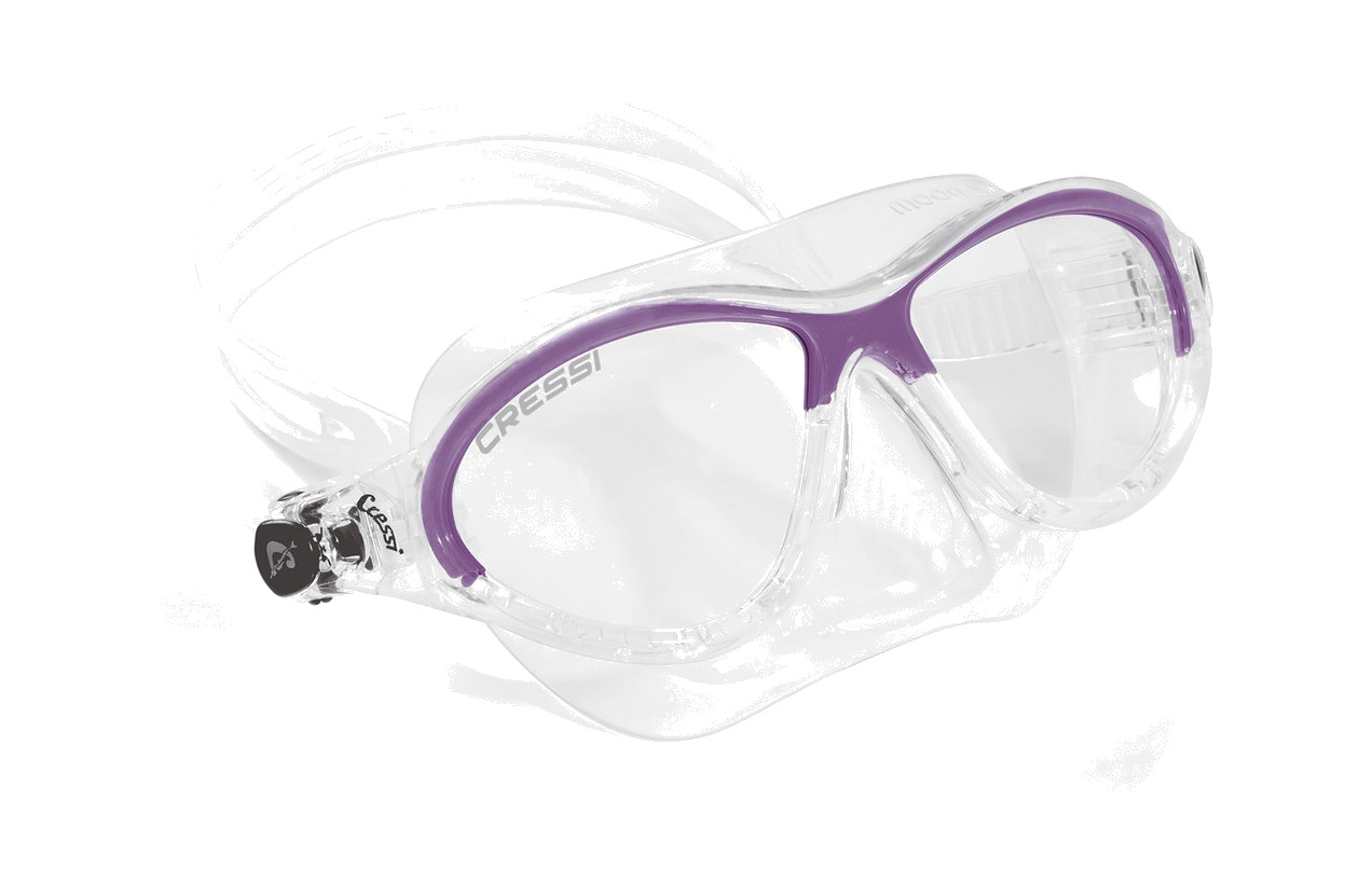 Cressi Kids Moon Snorkeling Mask - Purple Swimming Goggles for sale ...