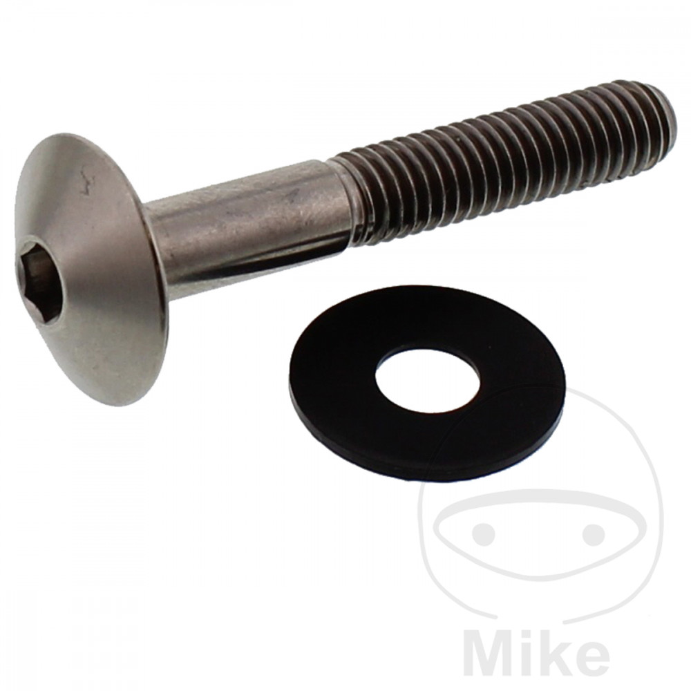 Vis en titane à tête cylindrique bombée avec dispositif de retenue M6X1 ...