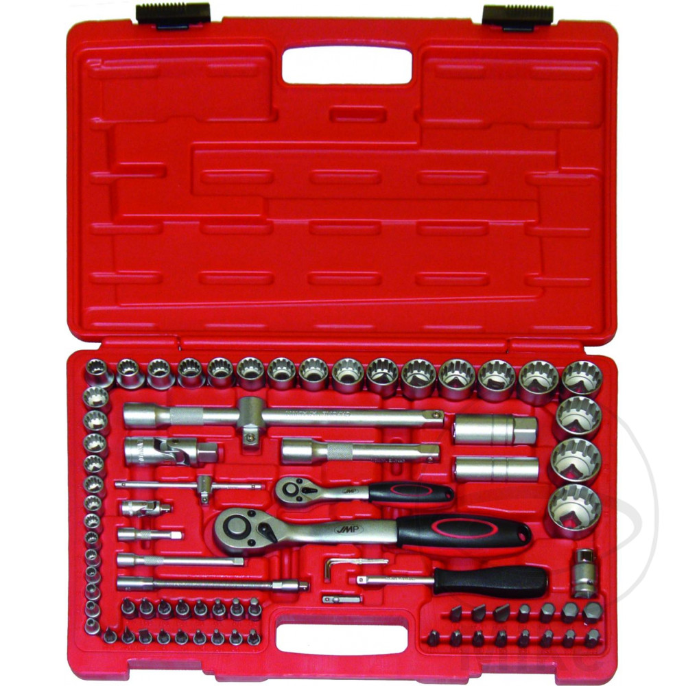 JMP Jeu de 82 clés à douilles multipoints 1/4-1/2 4043981018660 | eBay