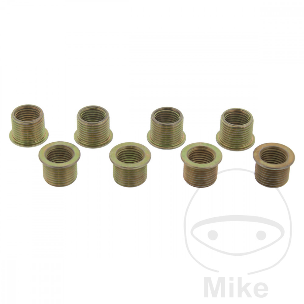 JMP Pack de 8 inserts filetés pour bougies M12/M15 X 1.25 19.00 MM ...