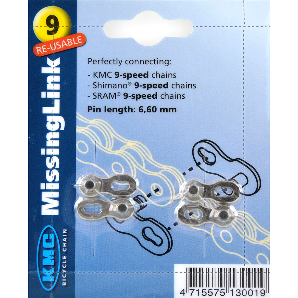 KMC KMC 9V Chain Link (6.60mm) for MTB, Road Bike, City, E-Bike and ...