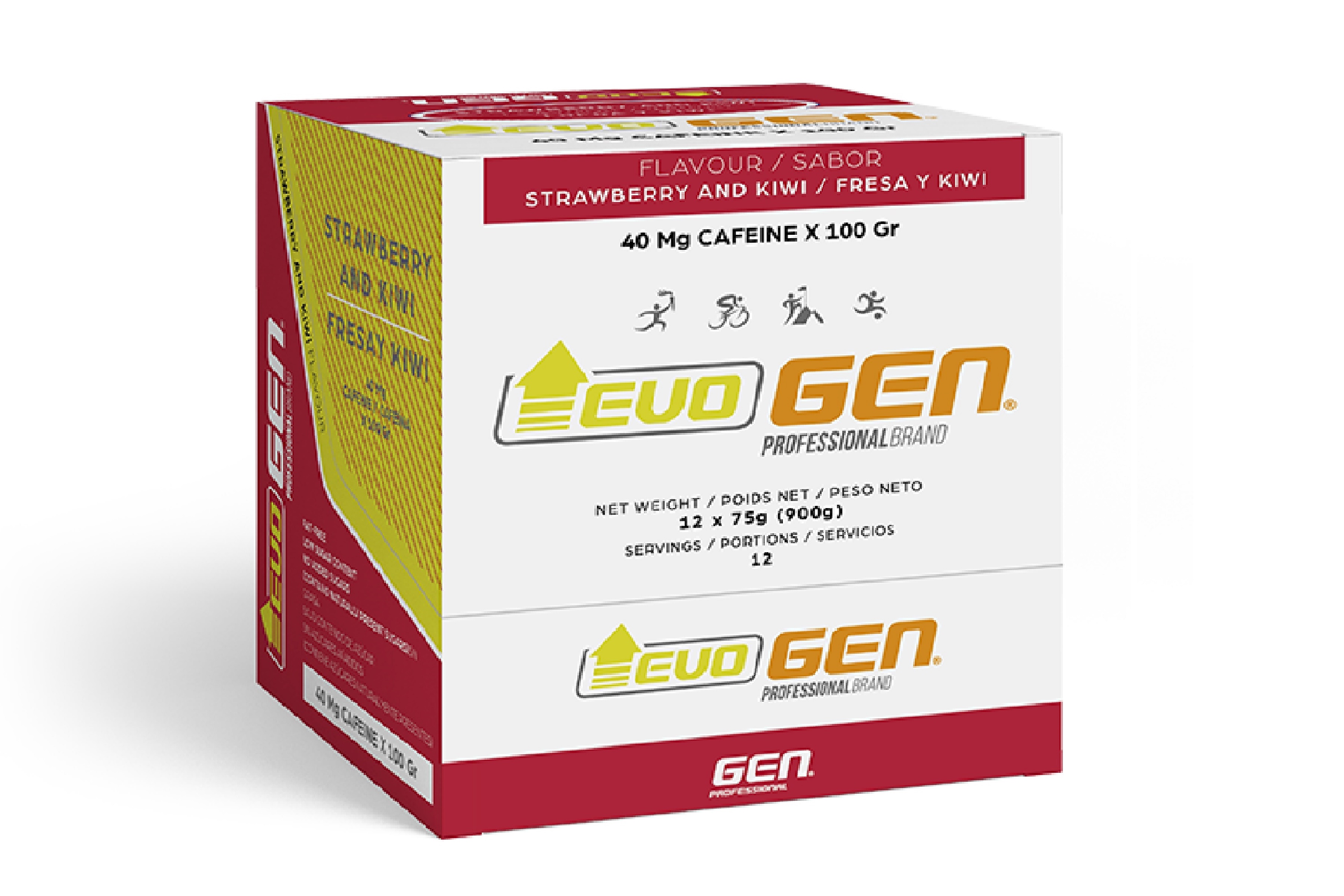 GEN Gel énergétique saveur fraise kiwi 75 ML (12UD) 8437024233213 | eBay