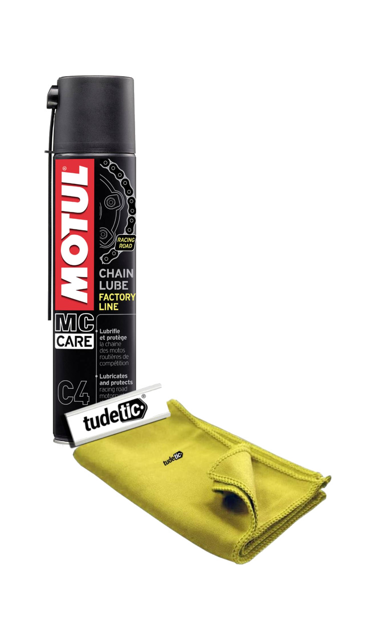 TUDETIC TUDETIC - Lubricating grease + cloth MC CARE C4 CHAIN LUBE FL 0 ...